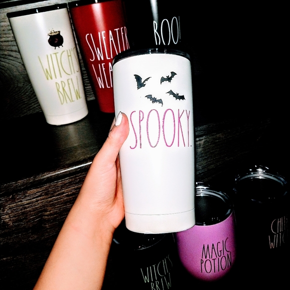 Rae Dunn | Dining | Wow Rare Rae Dunn Halloween Spooky Bat Tumbler ...